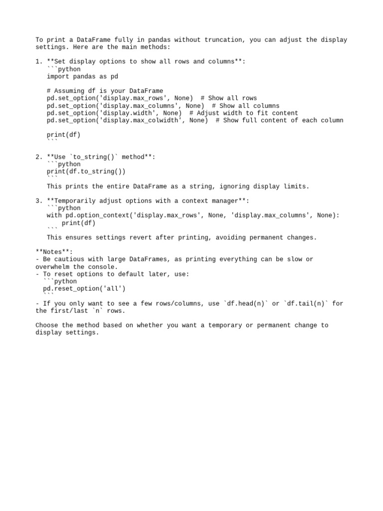 Scribed - DataFrame Fully in Pandas | PDF