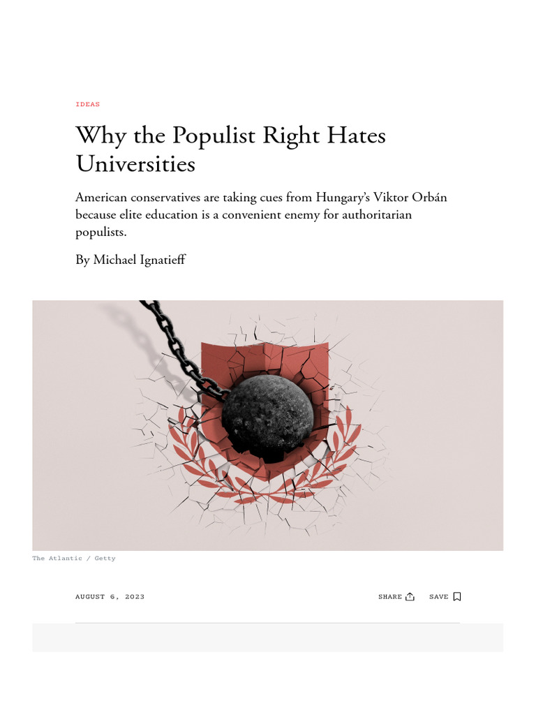 Populist Right's War on Universities | PDF | Political Science