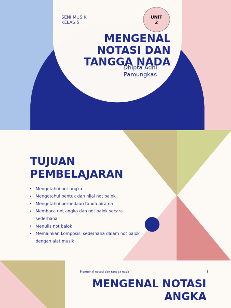 Mengenal notasi dan tangga nada | PDF