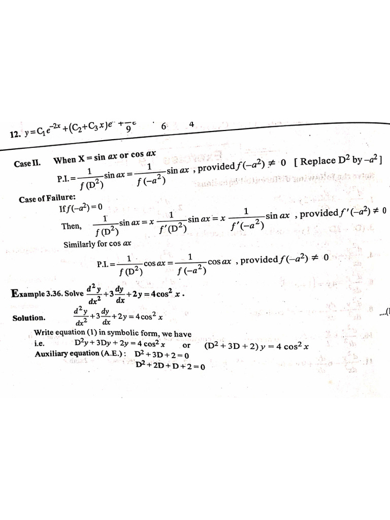 Maths Linear Equations Question Special Case | PDF