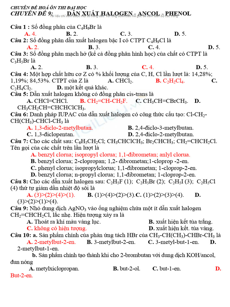 Dan Xuat Halogen Phenol Ancol 021 | PDF