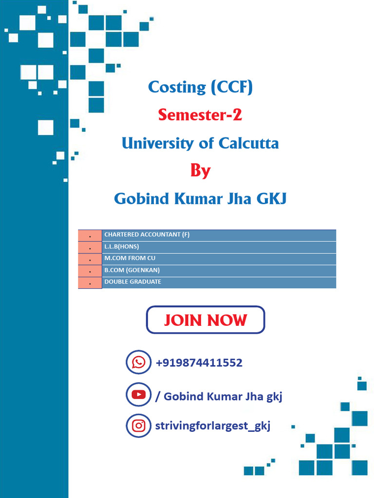 CCF Costing Book (Semester 2) - 030524 | PDF | Piece Work | Business