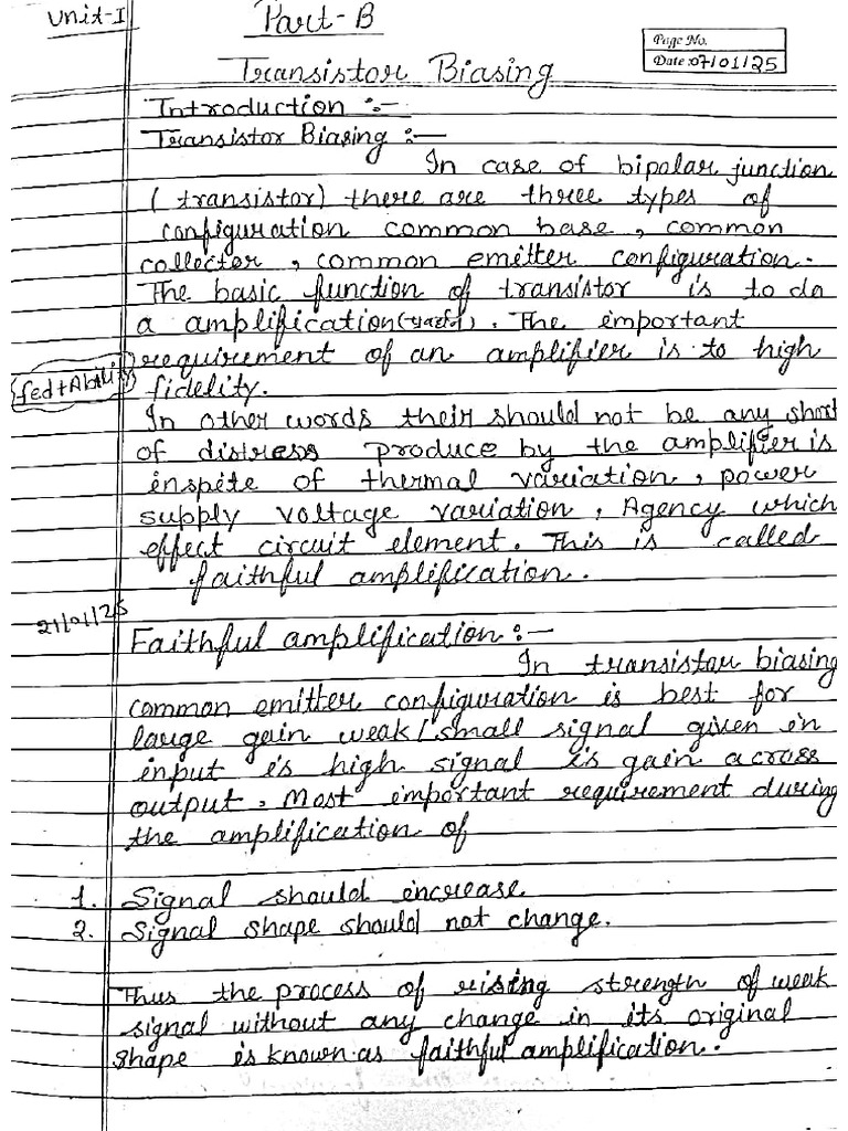 PHY203 Transistor Biasing | PDF