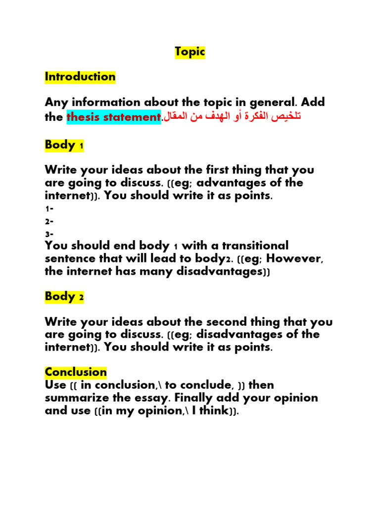 Planning For Writing | PDF