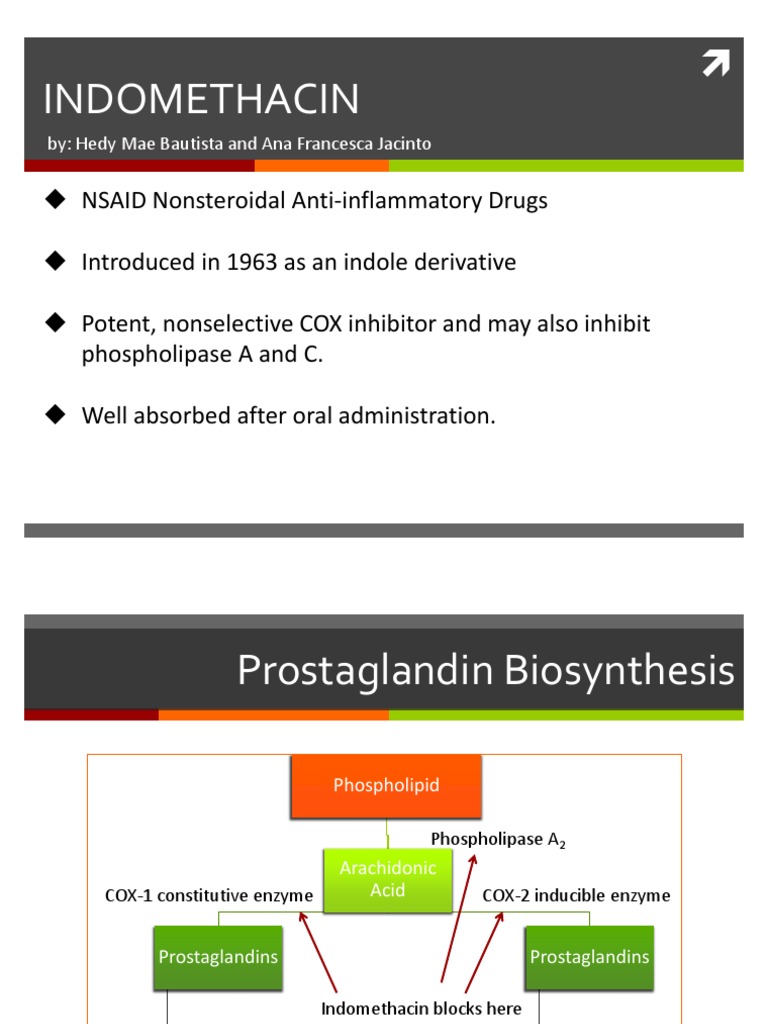 Indomethacin | PDF | Nonsteroidal Anti Inflammatory Drug | Drugs