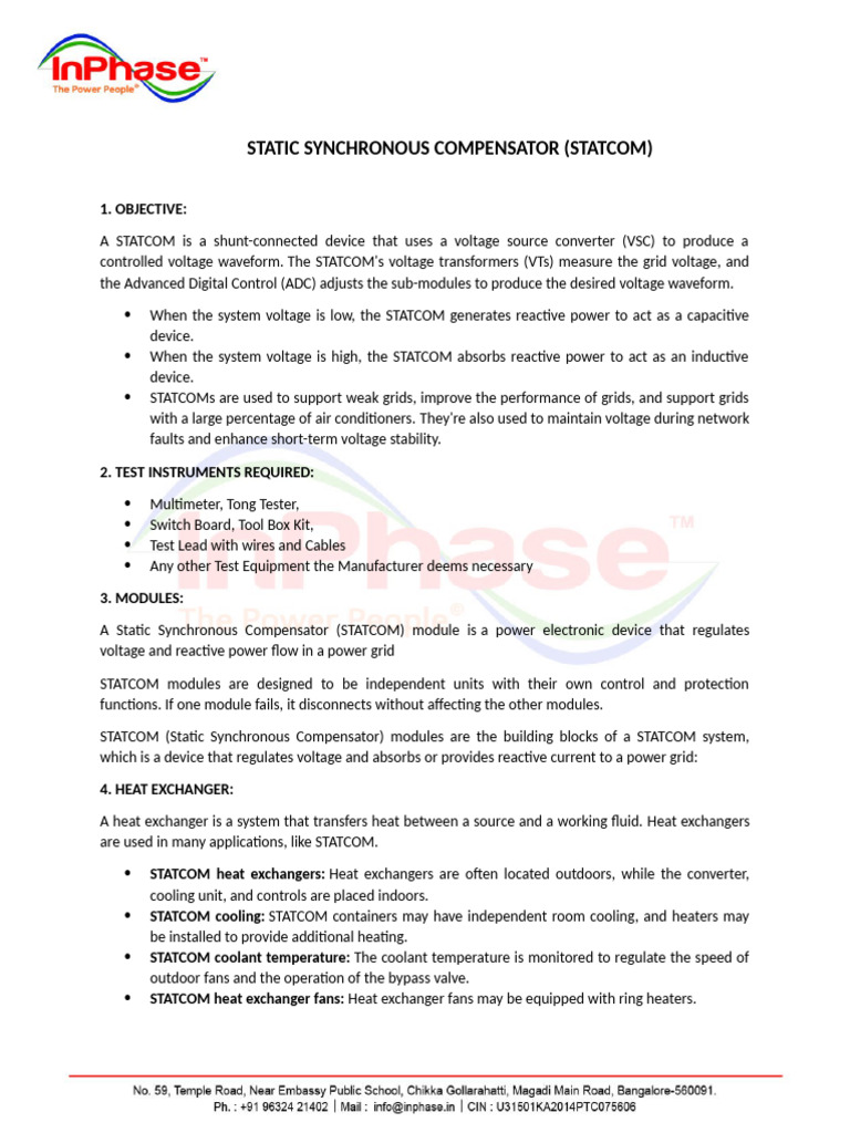 STATCOM | PDF | Ac Power | Electrical Equipment