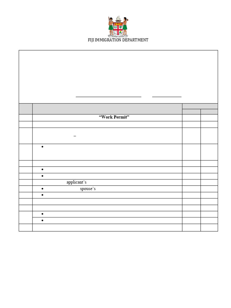 SHORT TERM WORK PERMIT CHECKLIST Updated | PDF | Passport | Government ...
