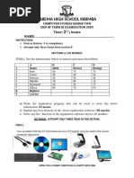 End of Term Ii Ict S2 Exam | PDF | Computer Security | Security