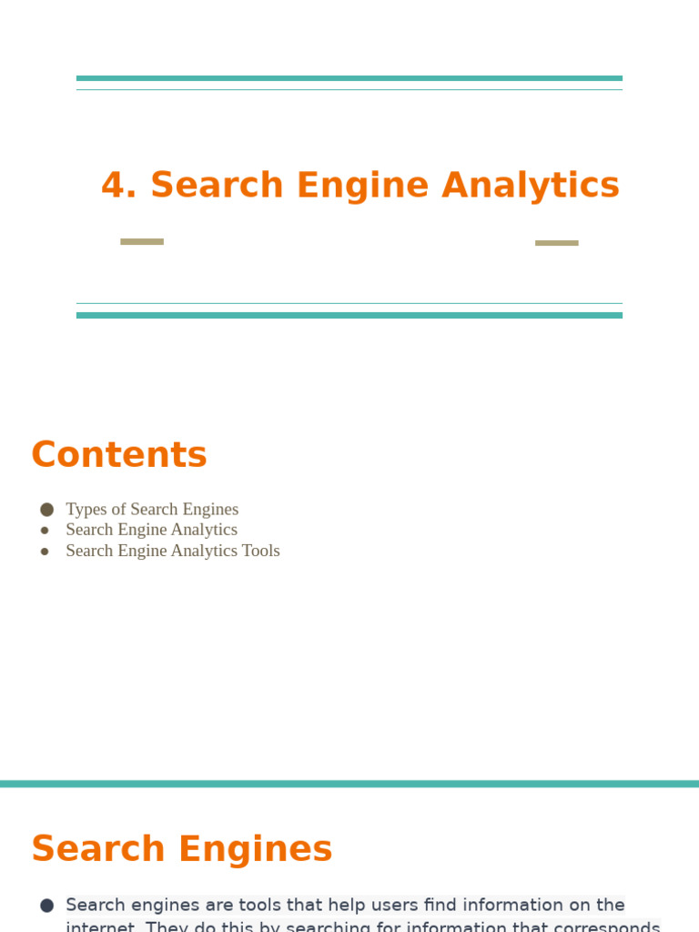 M4 - II - Seach Engine Analytics | PDF | Search Engine Optimization | Online Databases