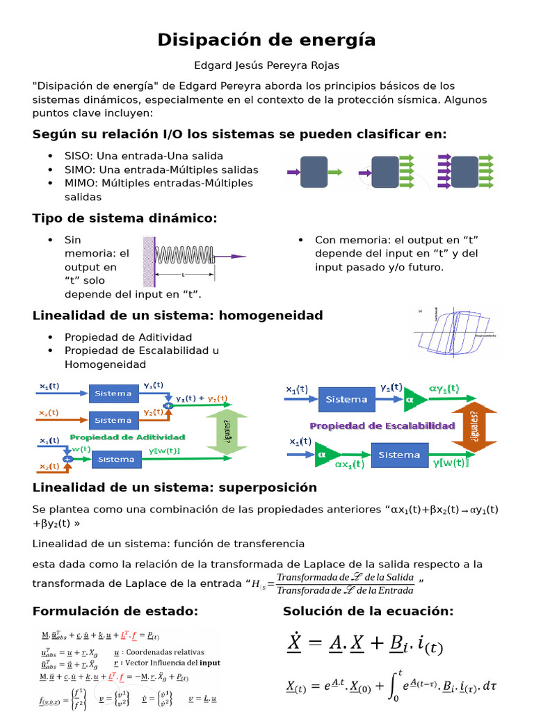 Disipación de Energía | PDF