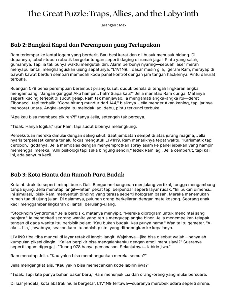 The Great Puzzle : Traps, Allies, and the Labyrinth | PDF