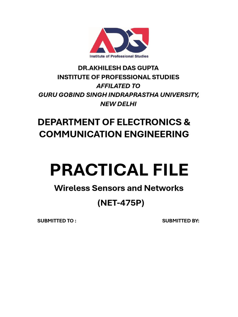 Practical File: Department of Electronics & Communication Engineering | PDF