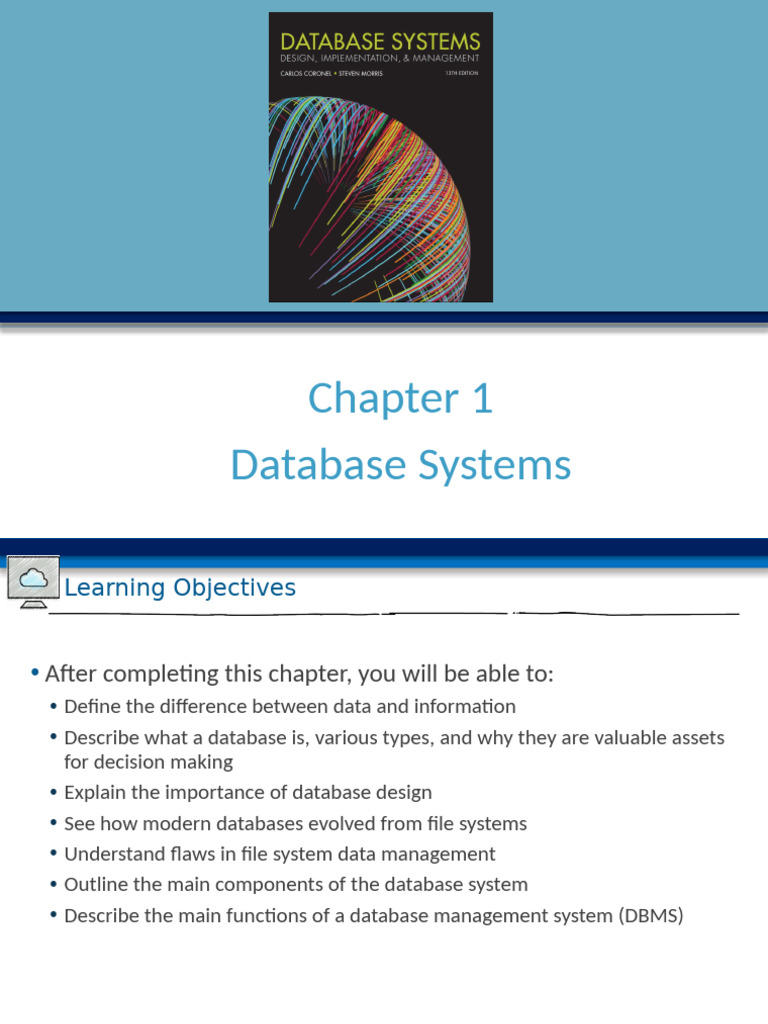 Ch01 Week1 Database Systems | PDF | Databases | Sql