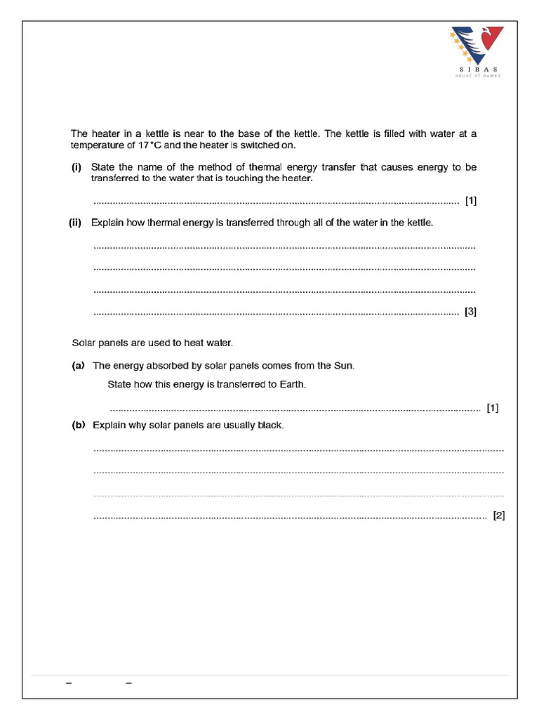 Transfer of Thermal Energy | PDF