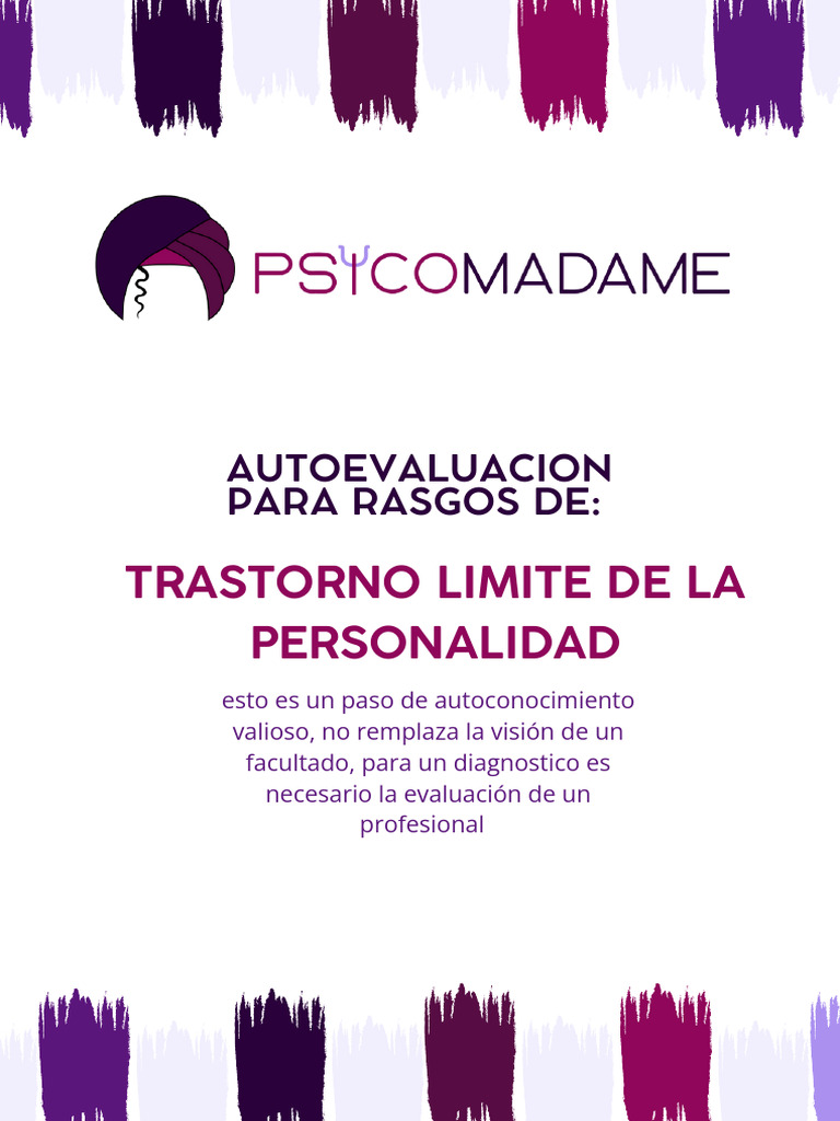 Test de TLP Autoevaluación | PDF | Trastorno límite de la personalidad ...