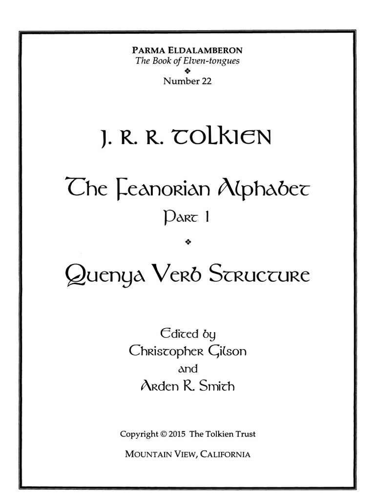 Parma Eldalamberon 22 (Quenya) | PDF | Linguistics | Middle Earth