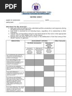 COT Rating Sheet for Highly Proficient Teachers | PDF | Teachers | Learning