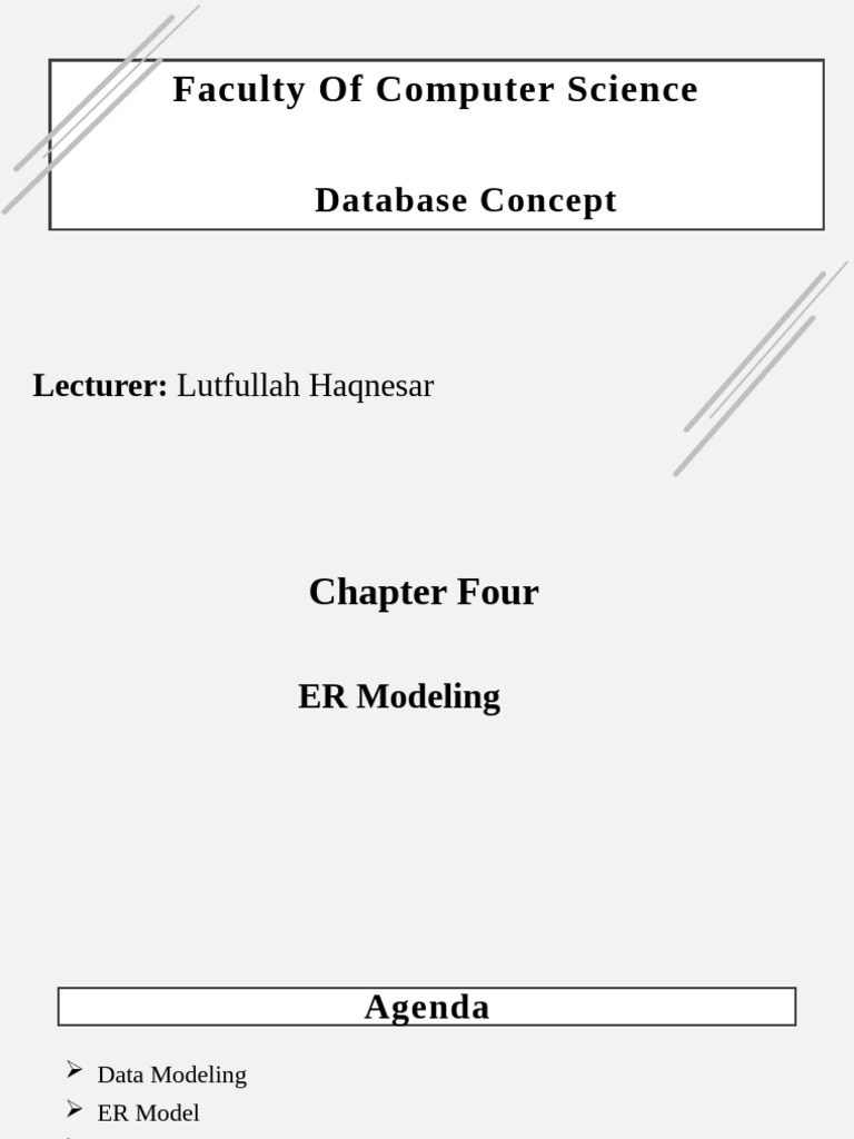 Chapter 4 ER Modeling | PDF | Conceptual Model | Computer Programming