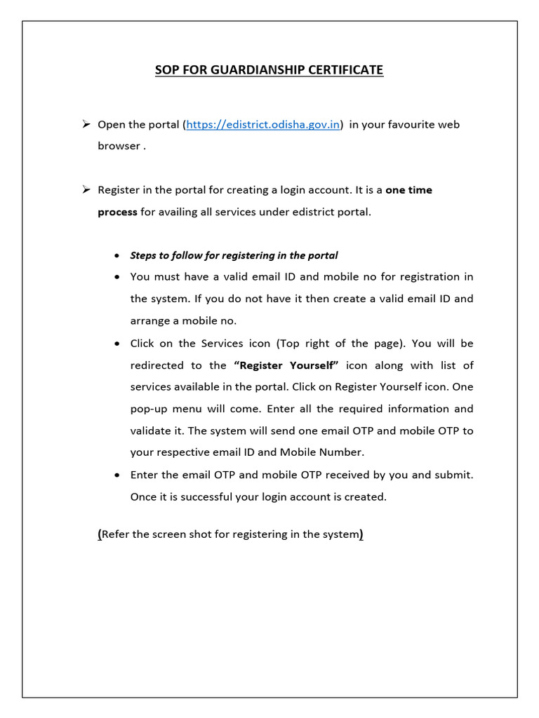 Guardianship-Certificate-sop | PDF