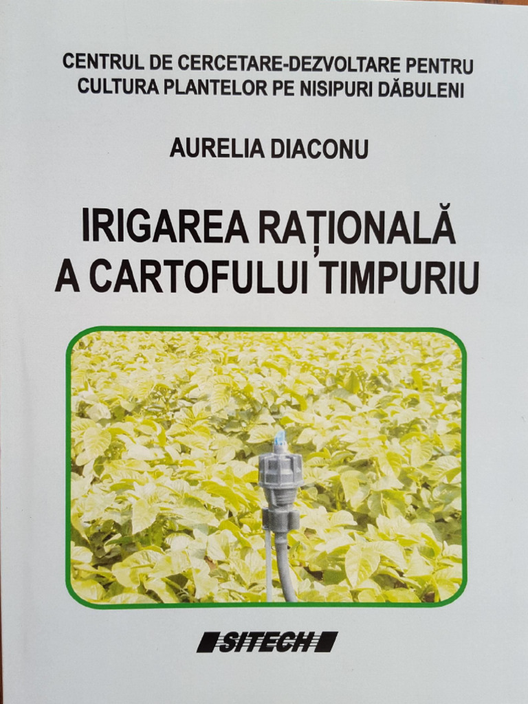 Irigarea Rationala A Cartofului Timpuriu | PDF
