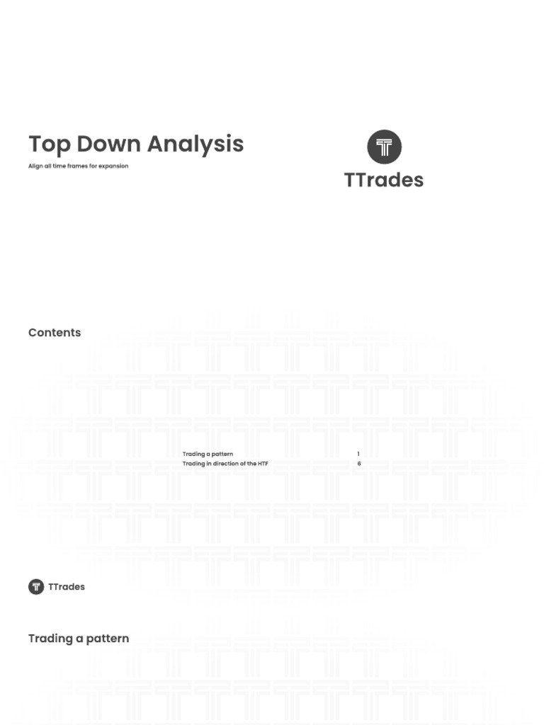 Top Down Analysis TTrades | PDF