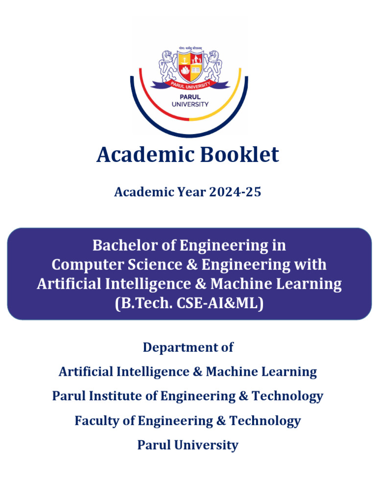 AIML 2nd Sem Orientation Booklet 2024-25 | PDF | Engineering | Science