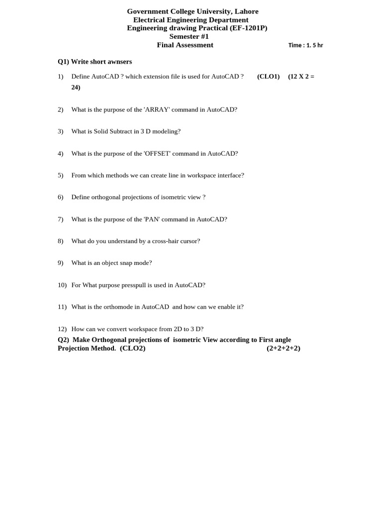 Engineering Drawing Paper | PDF
