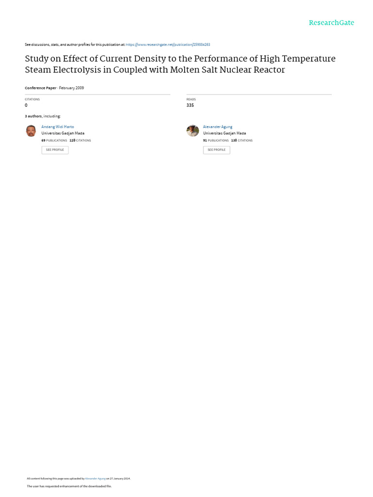 Study On Effect of Current Density To The Performance of High ...