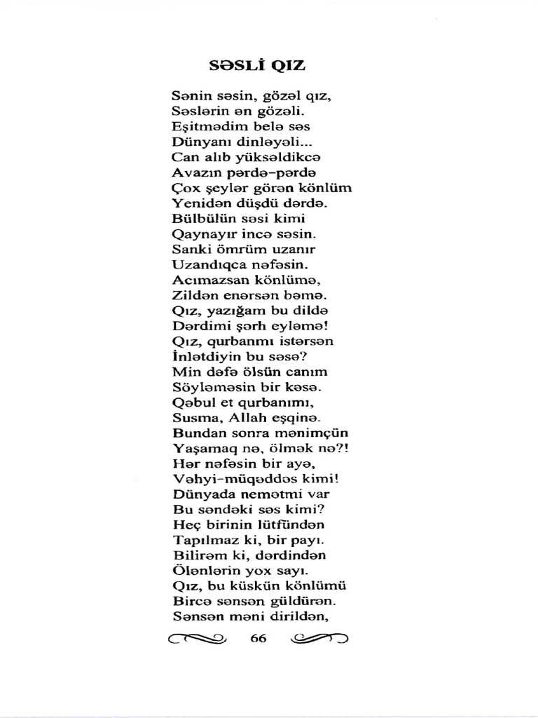 ƏHMƏD Cavad Səsli Qız | PDF