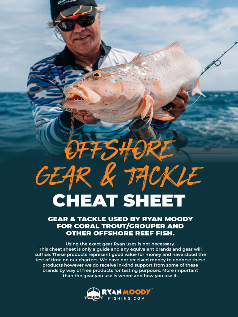 RMF Gear & Tackle Offshore Cheat Sheet | PDF | Fishing Rod | Fishing Tackle