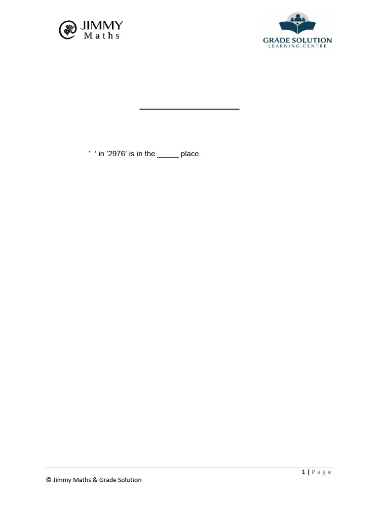 P3 WA2 Math Revision Paper Set 1 | PDF