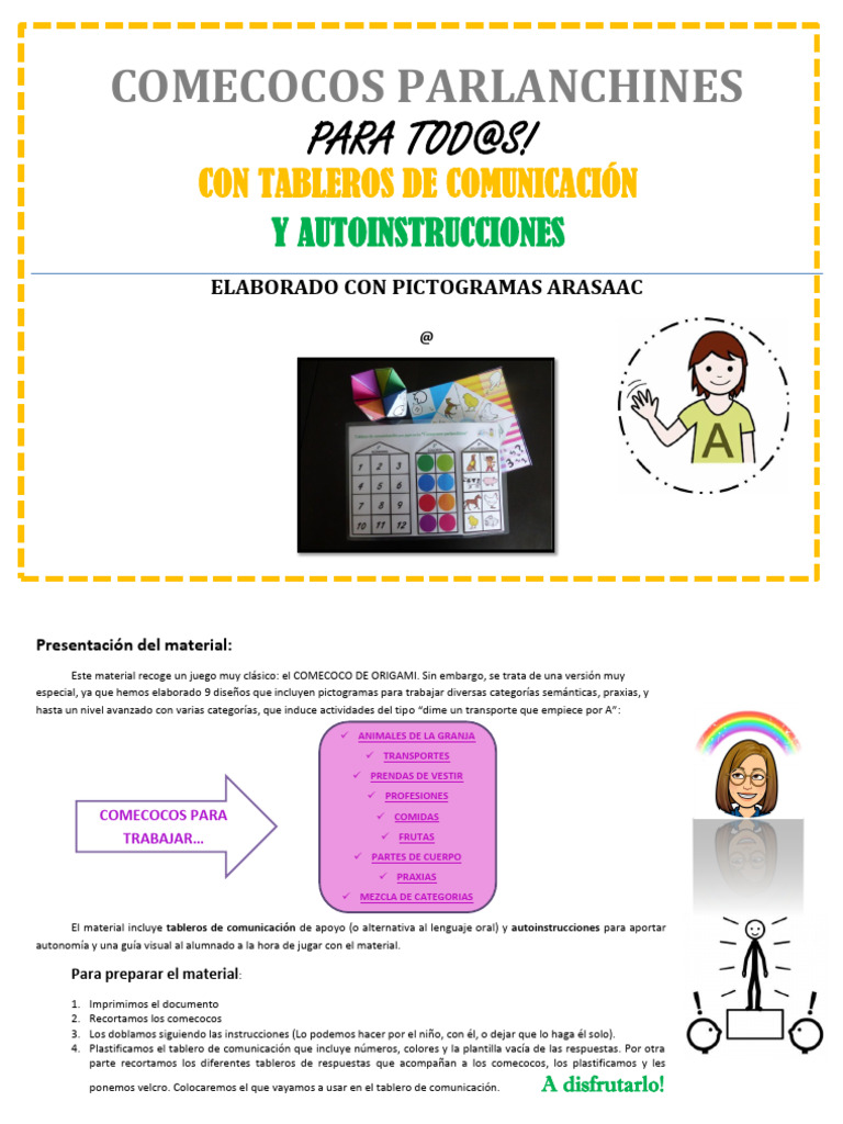 Juego Comecocos Parlanchines | PDF