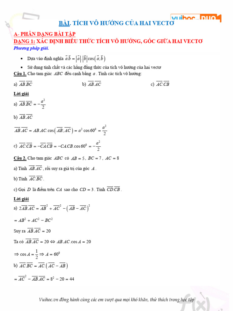 Tích Vô Hư NG 2 Vecto | PDF
