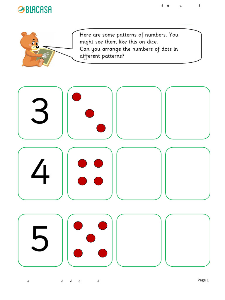 Lesson 5. Patterns in Numbers Up To Ten | PDF