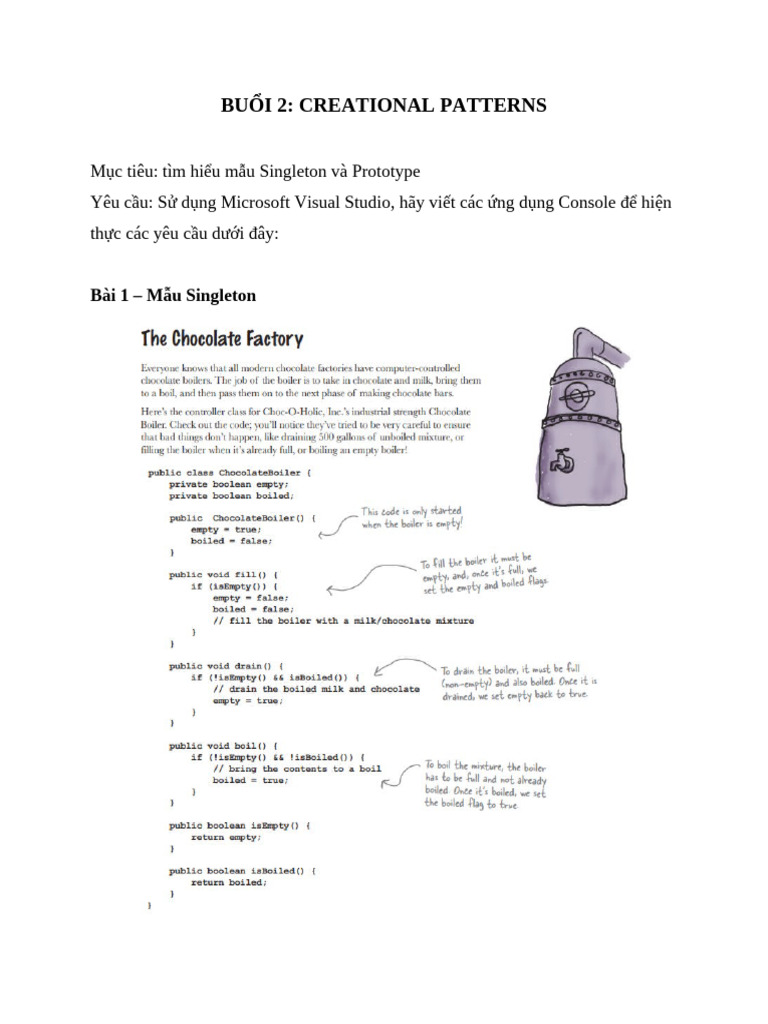 Buoi 02. Creational Patterns Part 1 | PDF