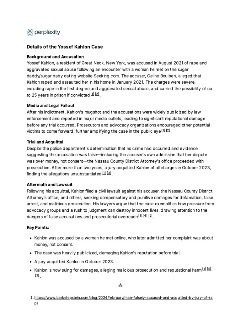 Kahlon Case: Acquittal and Lawsuit | PDF | Prosecutor | Acquittal