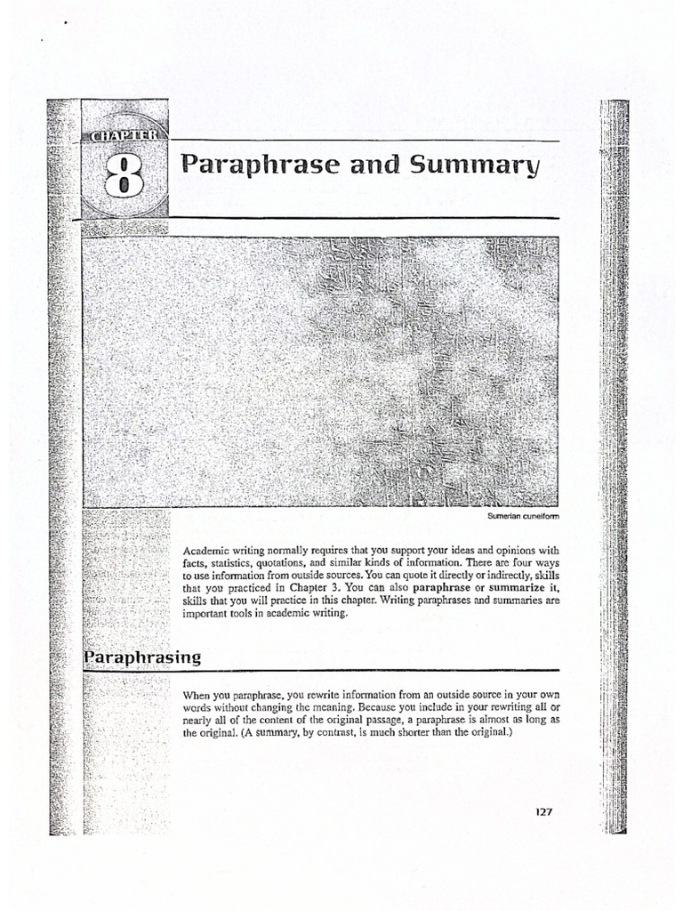 Paraphrase and Summary | PDF