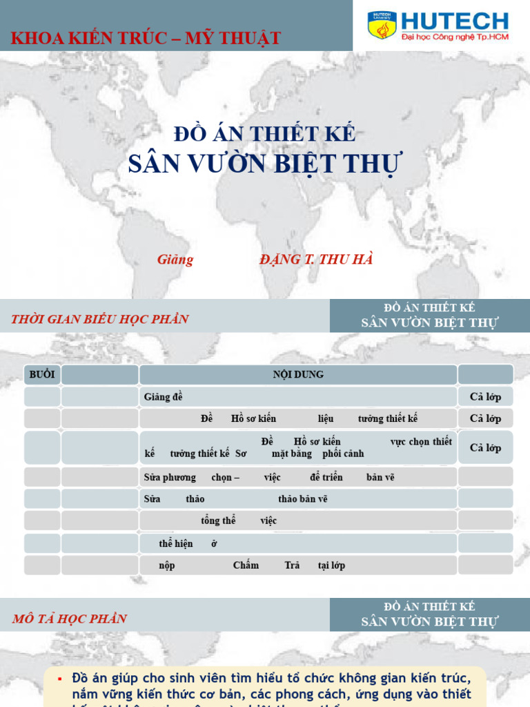 Do An San Vuon - Biet Thu | PDF