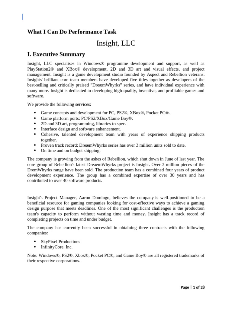 Insight - Gaming Business | PDF | Expense | Gross Margin