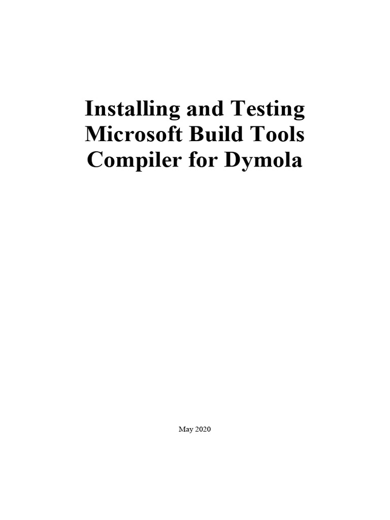 MS Build Tools Installation | PDF | Computer File | Command Line Interface