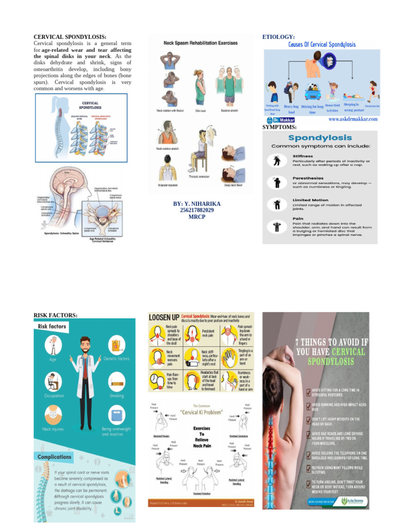 Understanding Cervical Spondylosis | PDF