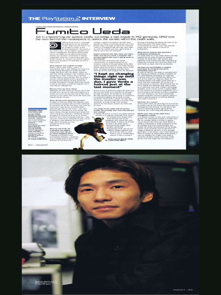 OPM Magazine Australia Interview Fumito Ueda | PDF