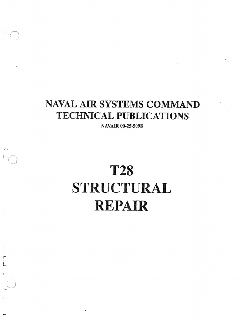 t28 B-C Structural Repair Manual Navair 01-60fgb-503 | PDF