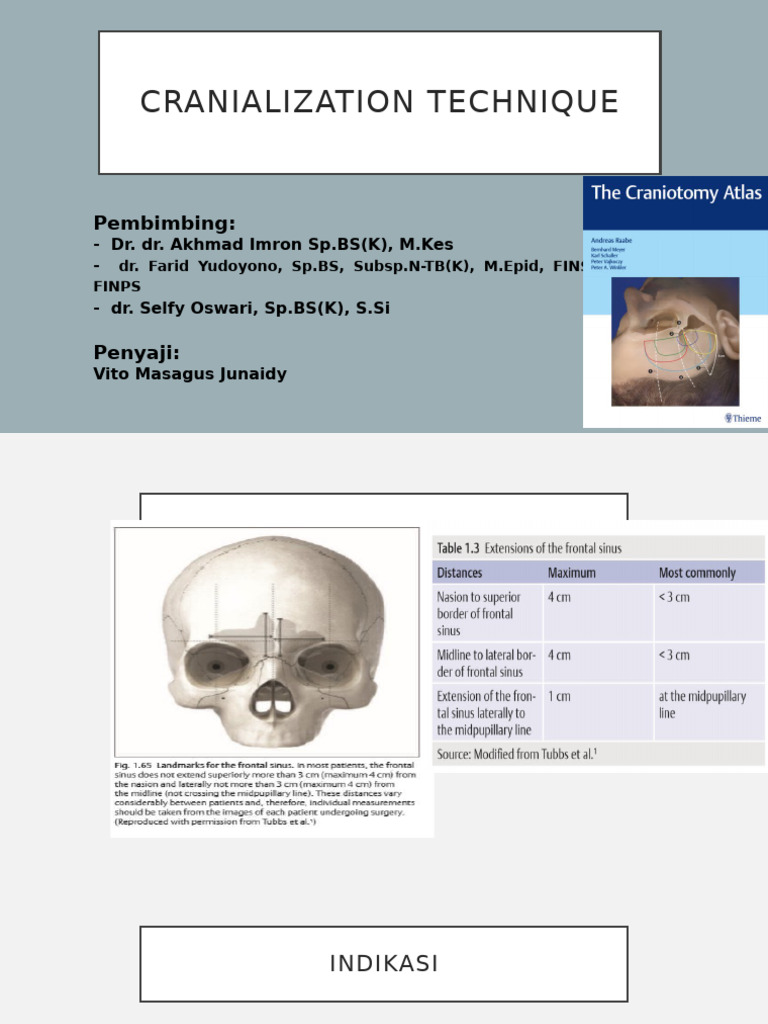 Teknik Kranialisasi Sinus Frontal | PDF