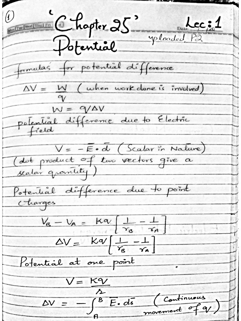 Electric Potential | PDF