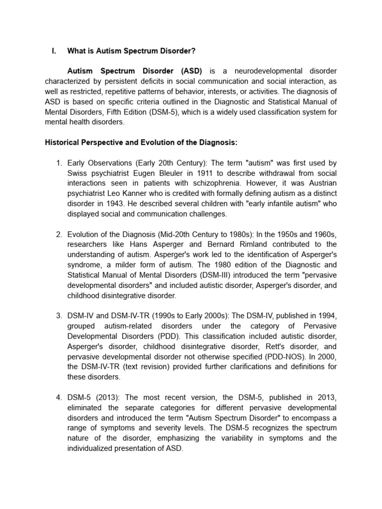 Notes on ASD (20250325103437) | PDF | Autism | Pervasive Developmental ...