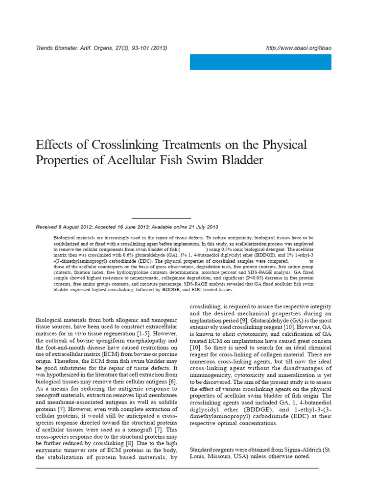 2013 - V Kumar Et al.478-1376-1-PB | PDF | Cross Link | Fixation (Histology)