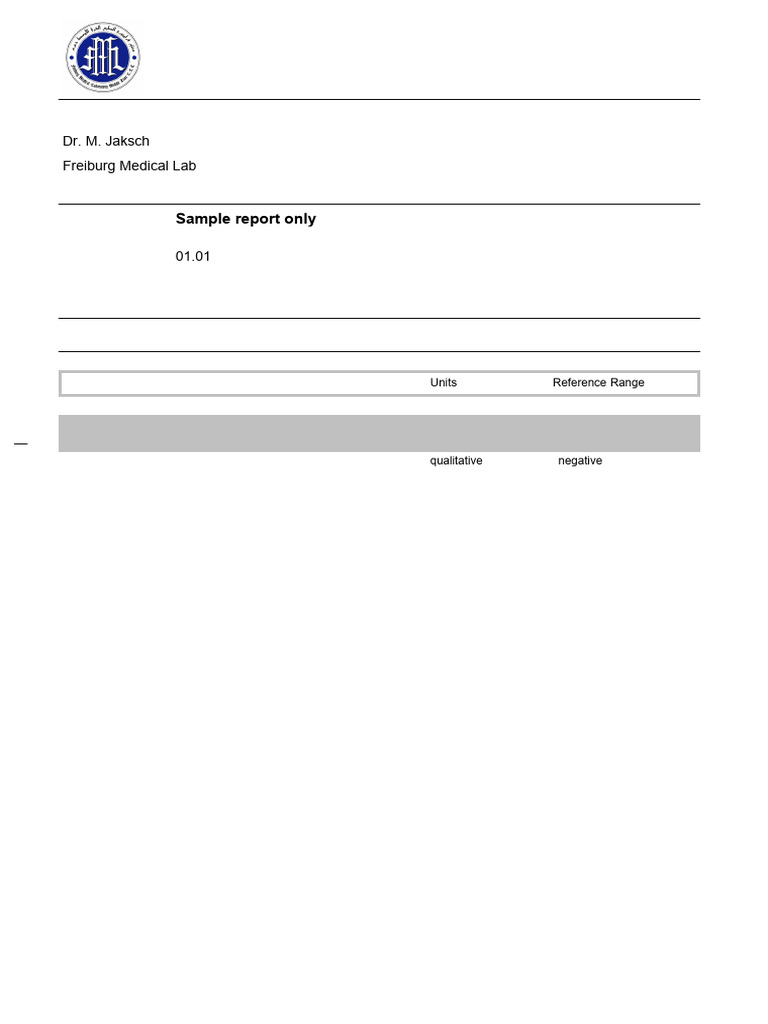 Respiratory Viral Panel PCR Sample Report | PDF | Medical Laboratory ...