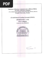 BBA 1st Sem Sample Question Paper 2025 | PDF