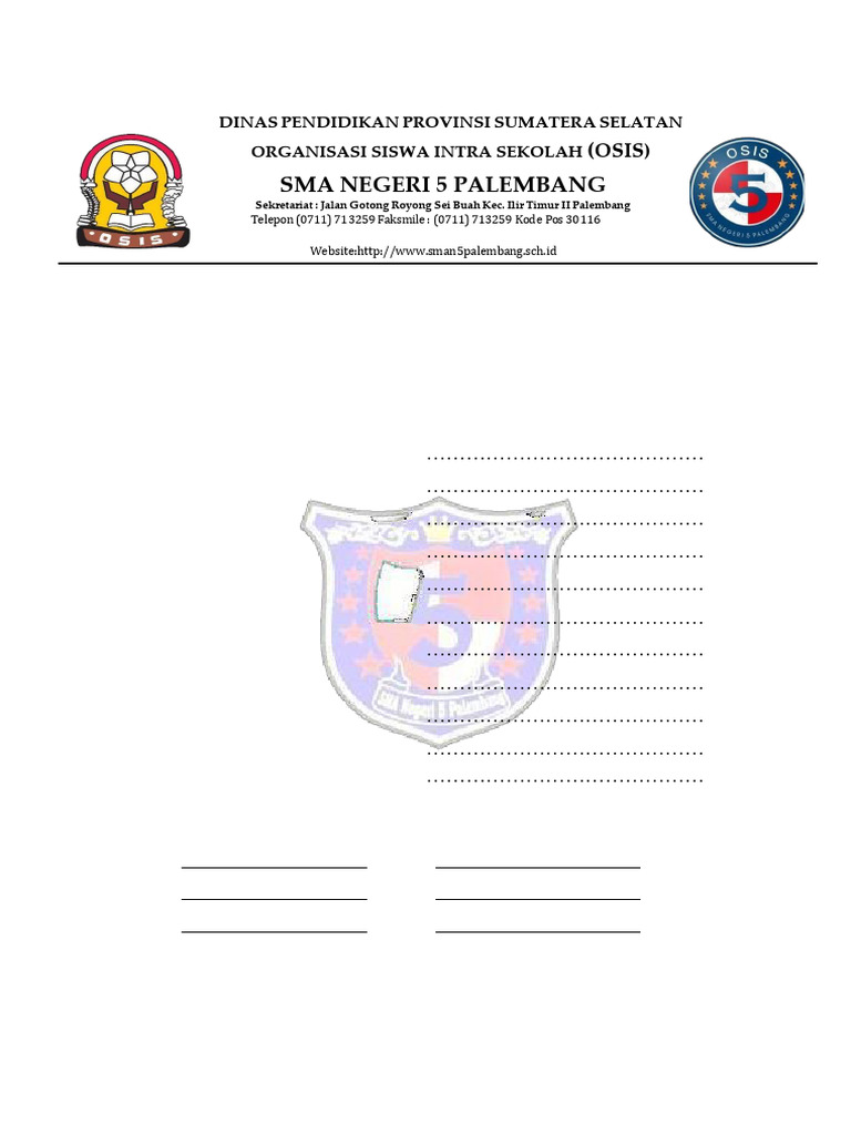 Formulir Osis 2024-2025 | PDF